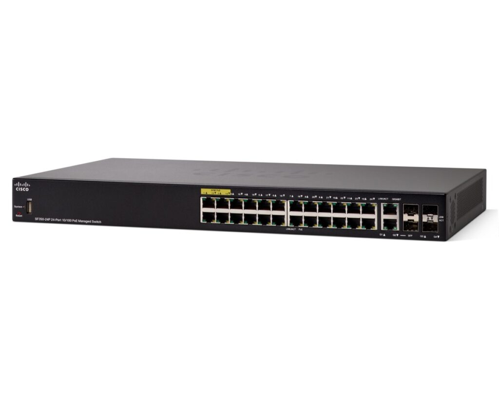 Cisco SF350-24P 24-Port POE Managed Switch in Kenya | Tetop