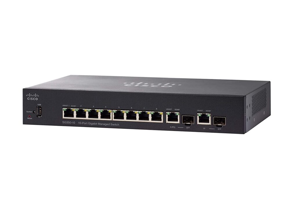 Cisco SG350-10 10-Port Gigabit Managed Switch in Kenya | Tetop